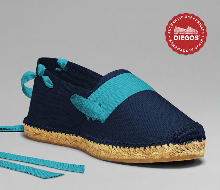 Men’s basque laces flat basque laces espadrilles | DIEGOS® – diegos.com