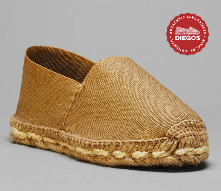 Old fashioned handmade flat espadrilles with hand coiled rope sole ...